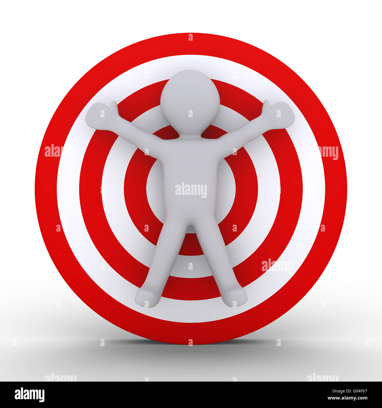 Person in front of a target Stock Photo - Alamy
