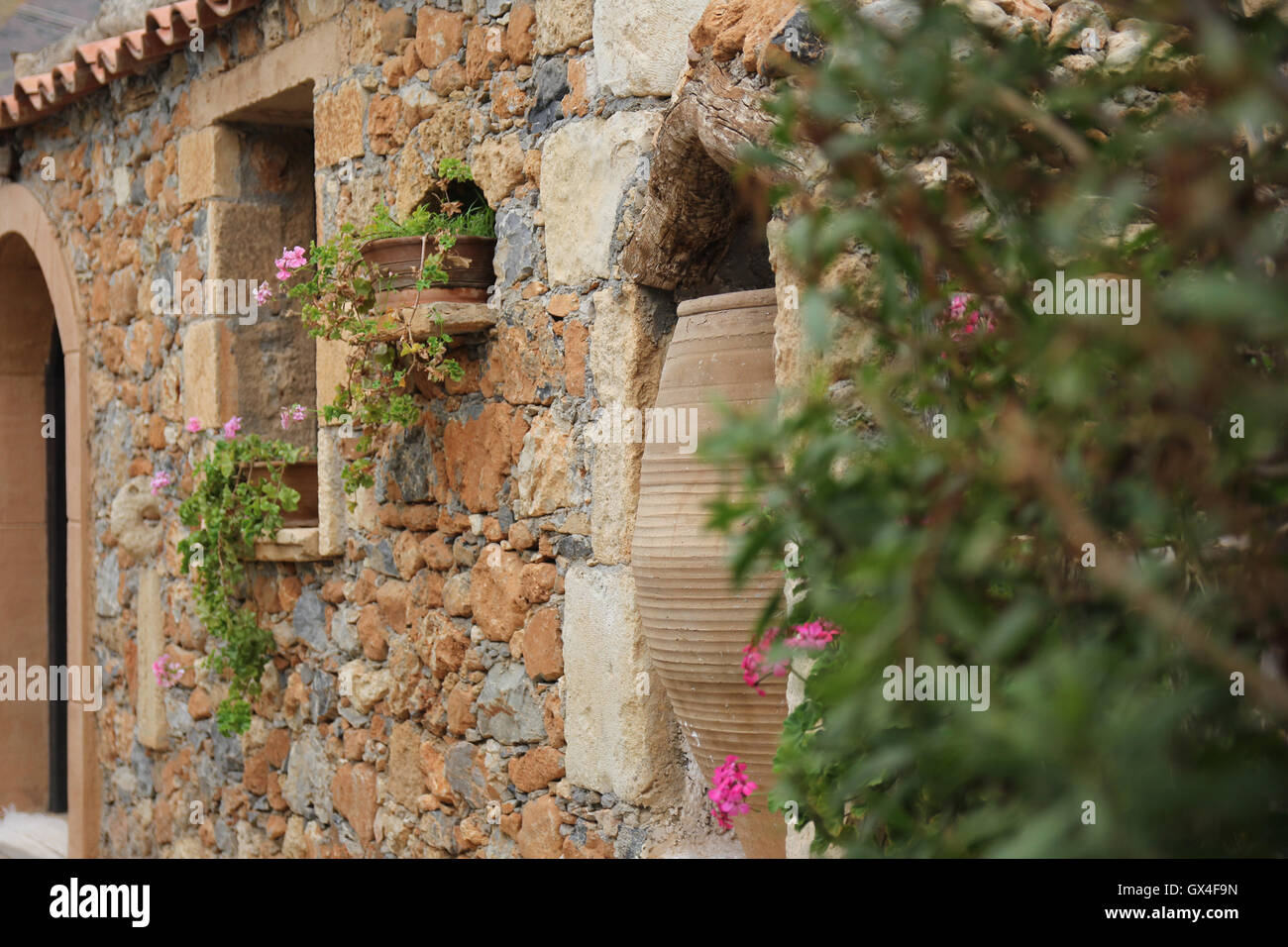 Traditional Greek house Stock Photo - Alamy