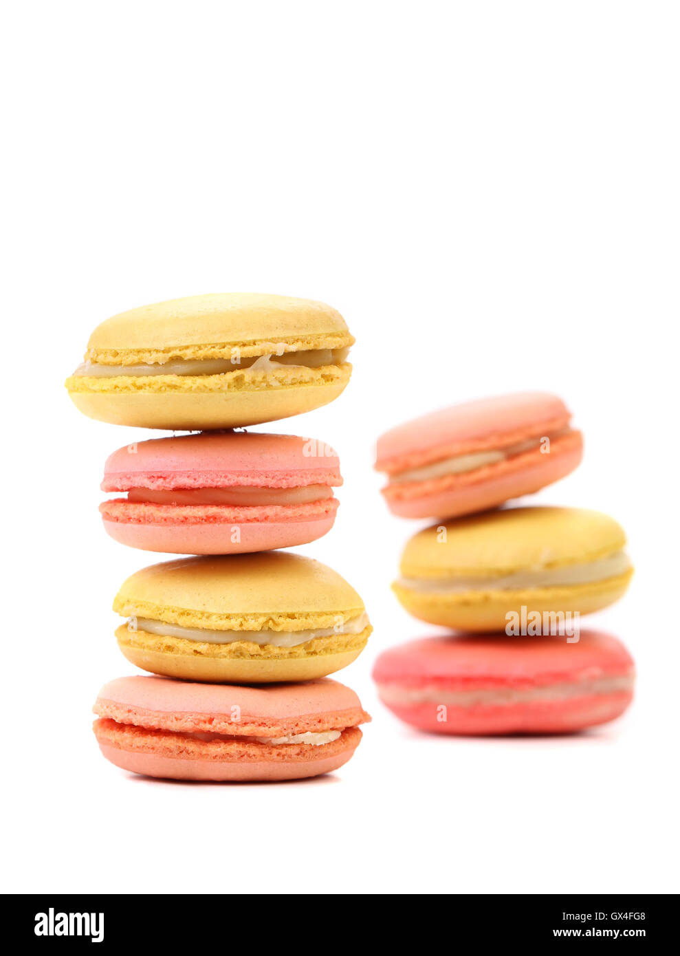 Stack of traditional French macarons Stock Photo - Alamy