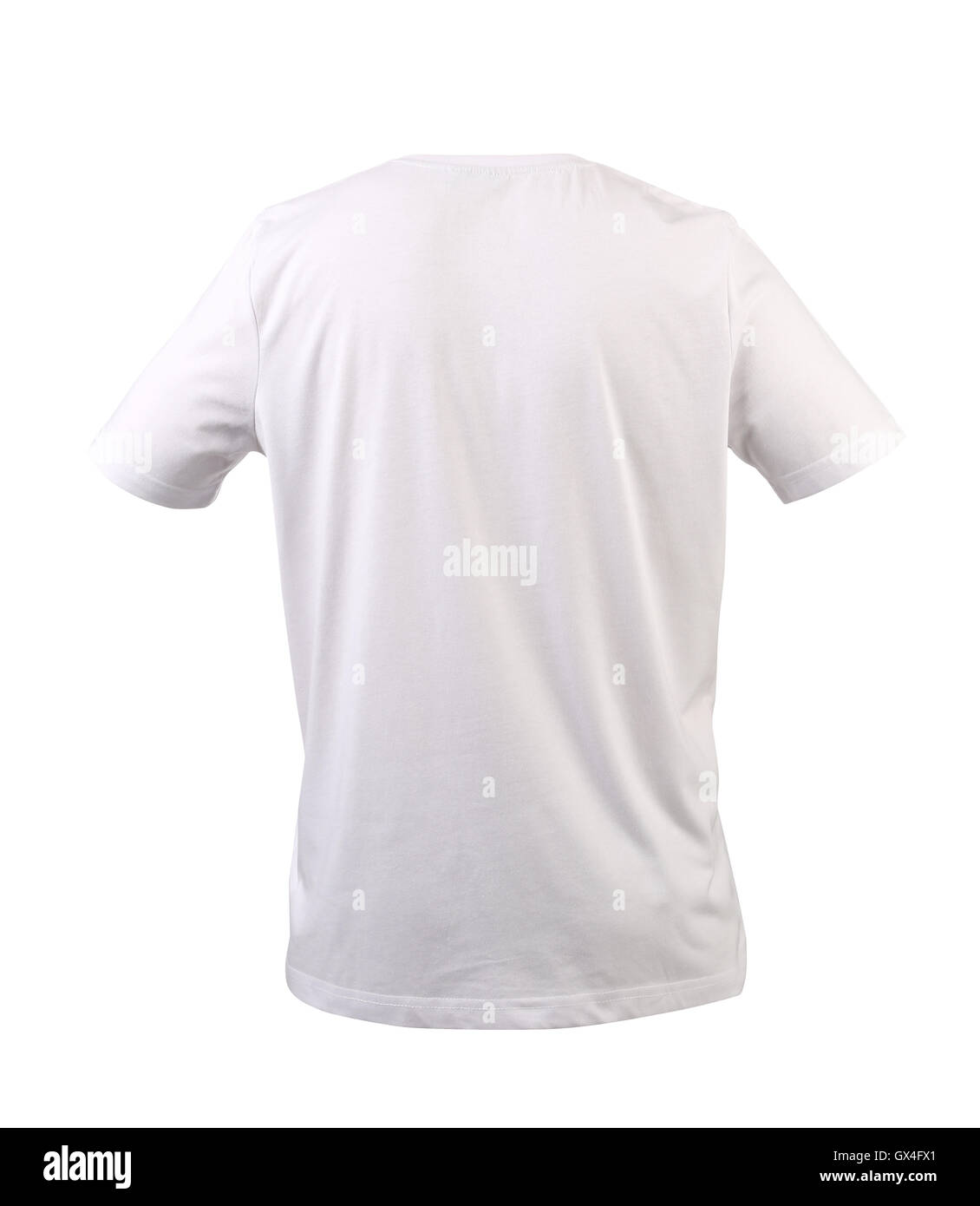 White T-shirt. Back Stock Photo - Alamy