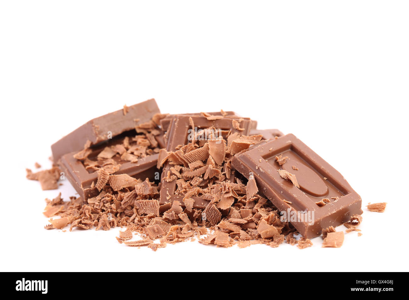 Chocolate bars and shaving Stock Photo - Alamy