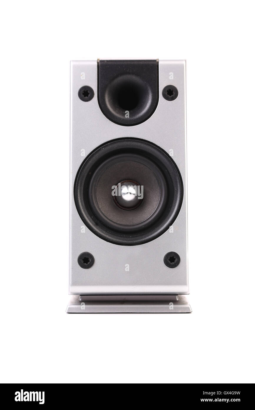 Gray sound speaker Stock Photo - Alamy