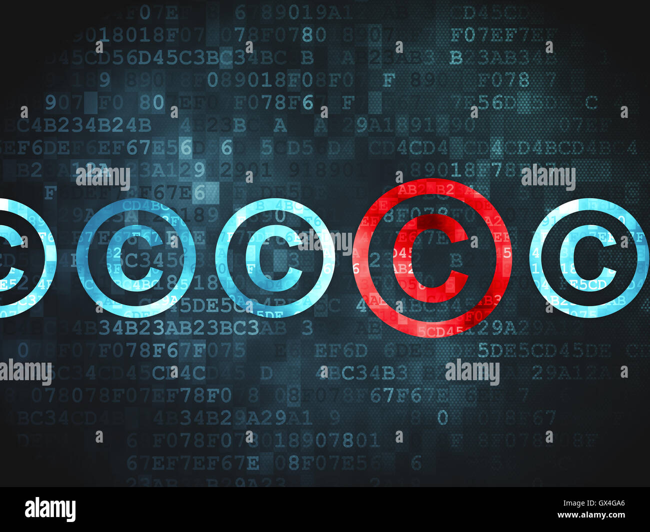 Law concept: Copyright on digital background Stock Photo - Alamy