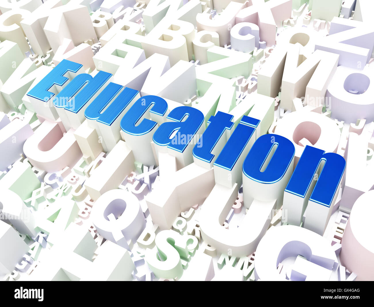 Education concept: Education on alphabet background Stock Photo - Alamy