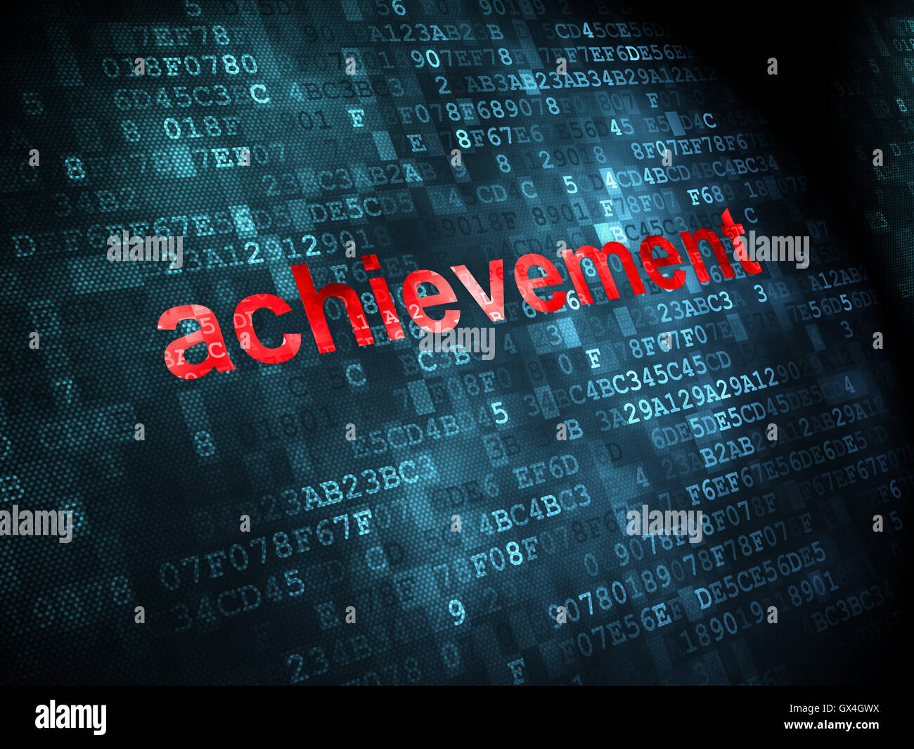 Education concept: Achievement on digital background Stock Photo - Alamy