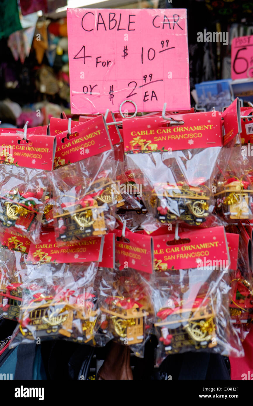 Souvenir cable car toy from San Francisco California USA Stock Photo ...