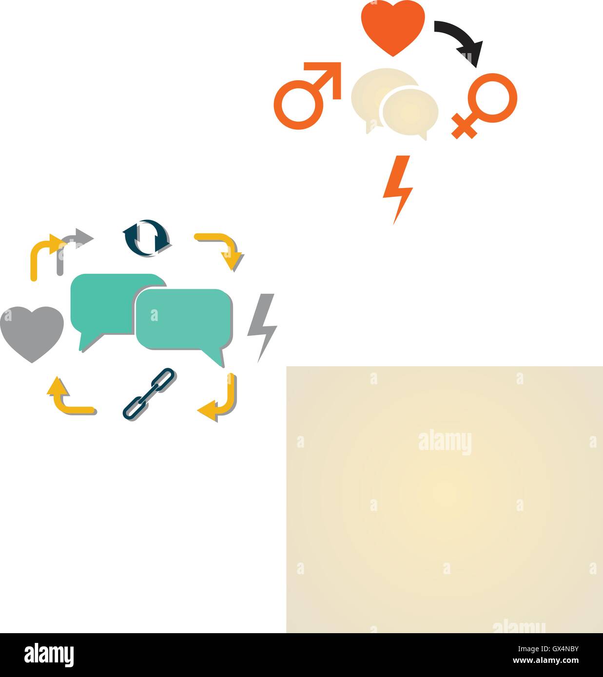 Communication cycle Stock Vector Images - Alamy