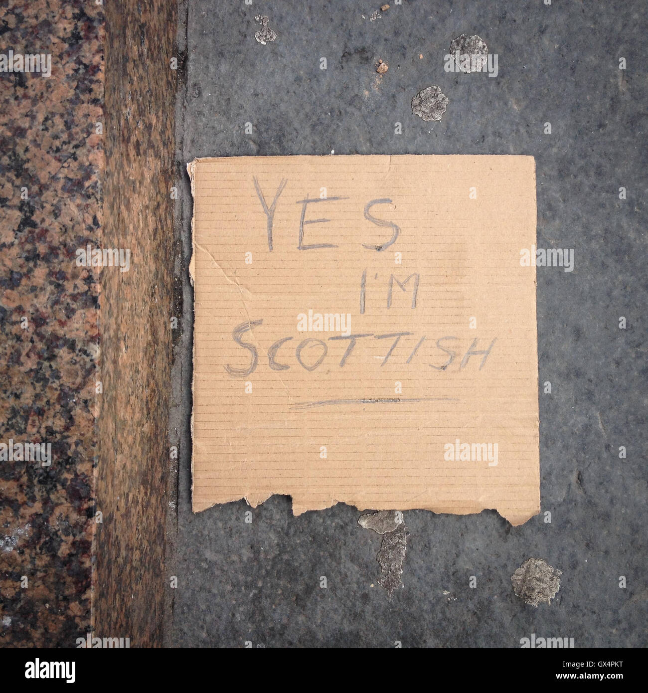 Beggars sign hi-res stock photography and images - Alamy