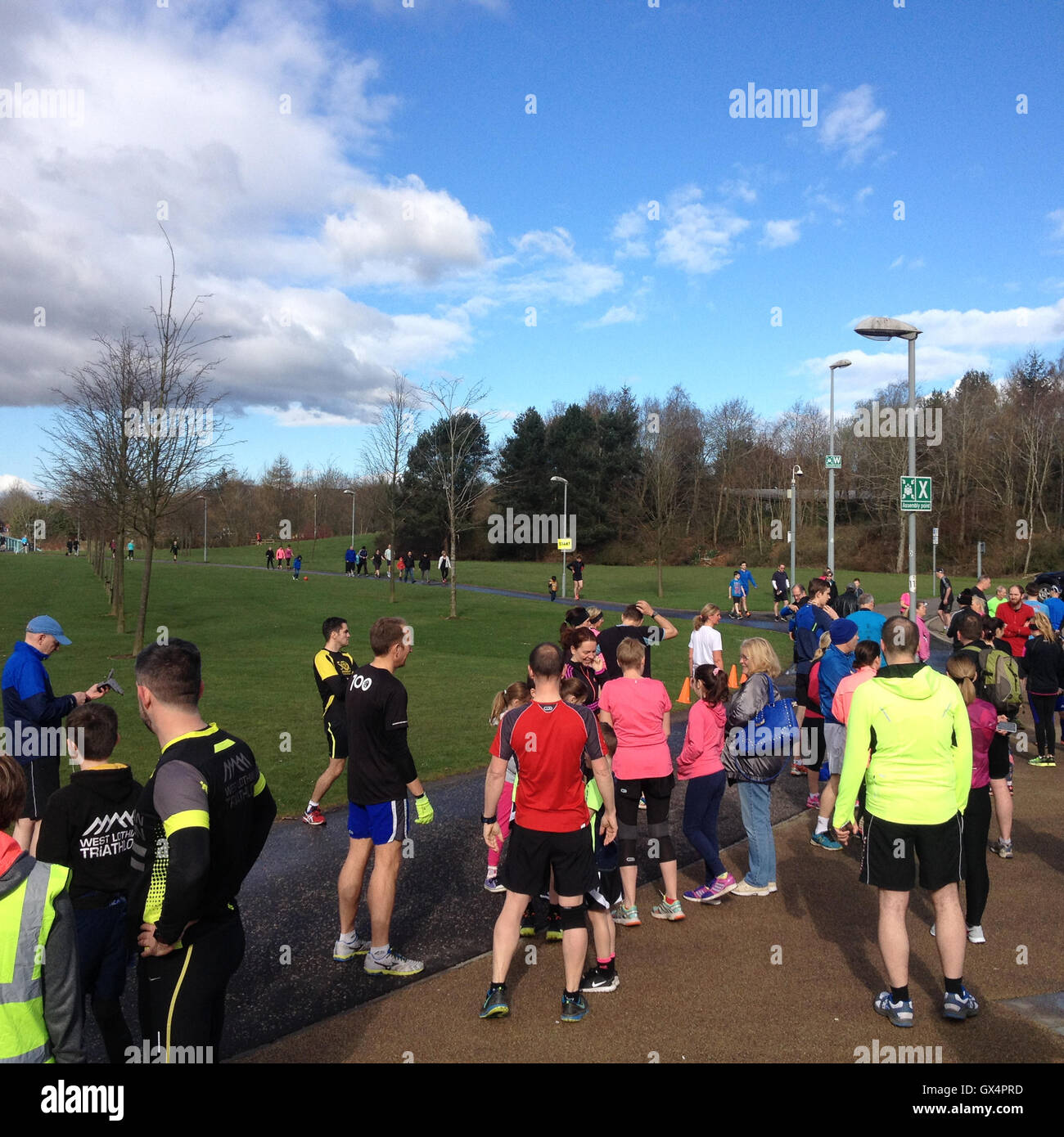 Parkrun free times running event on Saturday mornings, in Livingston ...