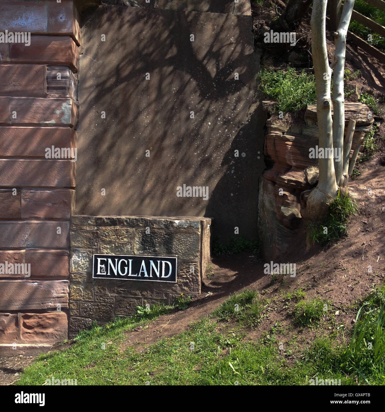 Union Bridge over the River Tweed, near Berwick, on the Tweed, in ...