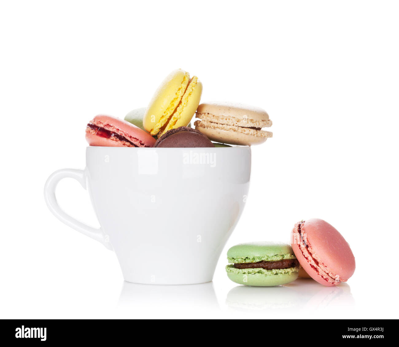 Macarons in the cup hi-res stock photography and images - Alamy