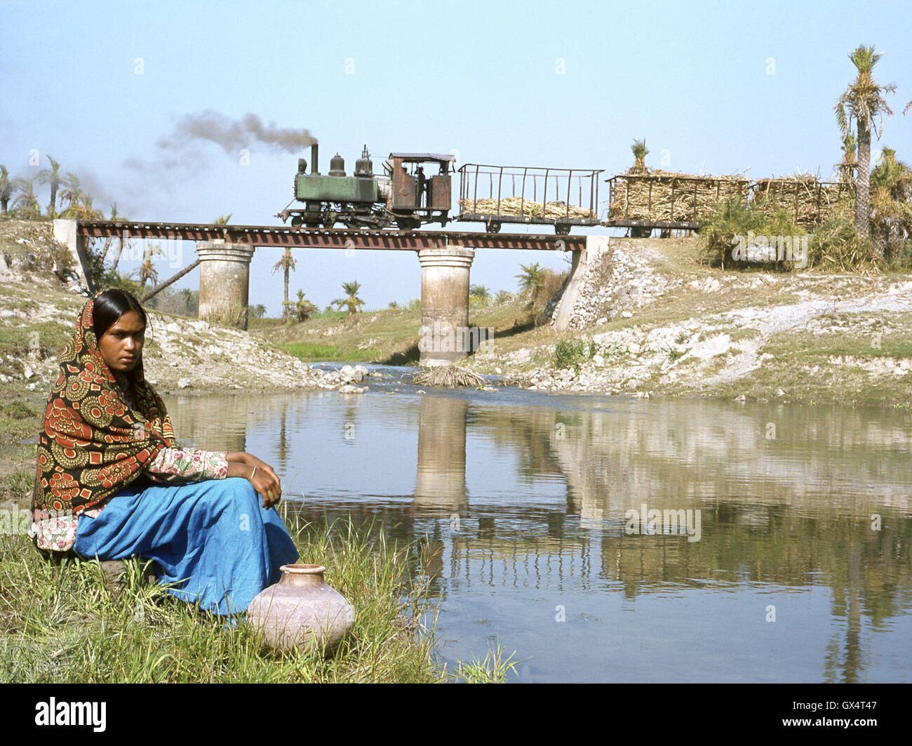 Khatauli Sugar Mill in Uttar, India, February 1981, with a 600mm gauge ...