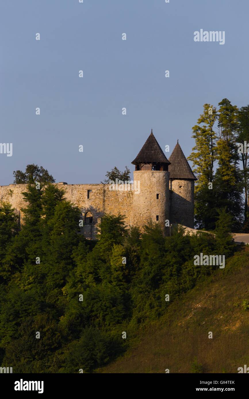 Novigrad castle fort on Dobra river in Croatia near Karlovac empty free ...