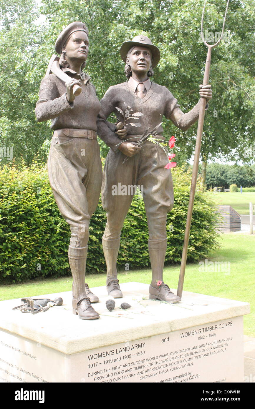 The Women's Land Army and Women's Timber Corps memorial at the National ...