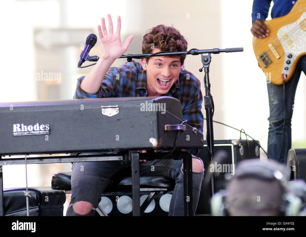 Charlie Puth performs live on the Today Show Featuring: Charlie Puth ...