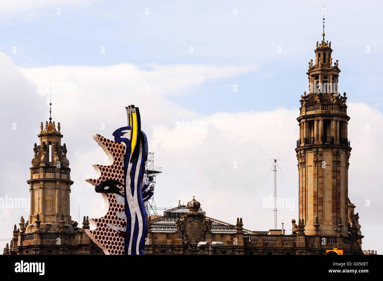 Spain, Barcelona. Correos y Telégrafos, post office Stock Photo - Alamy
