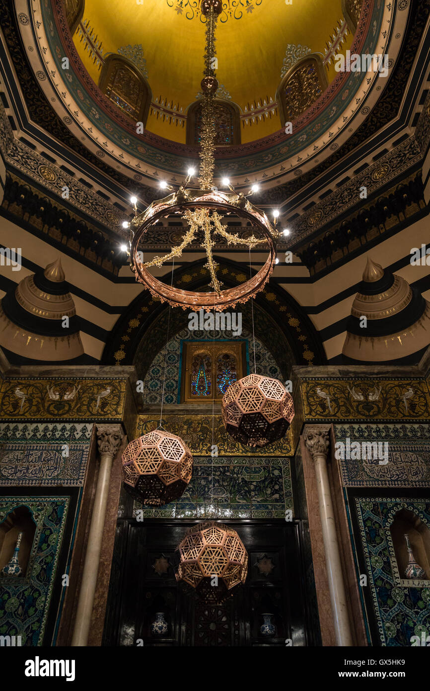 Exhibits from "Ferozkoh" on display in the Arab Hall at Leighton House ...