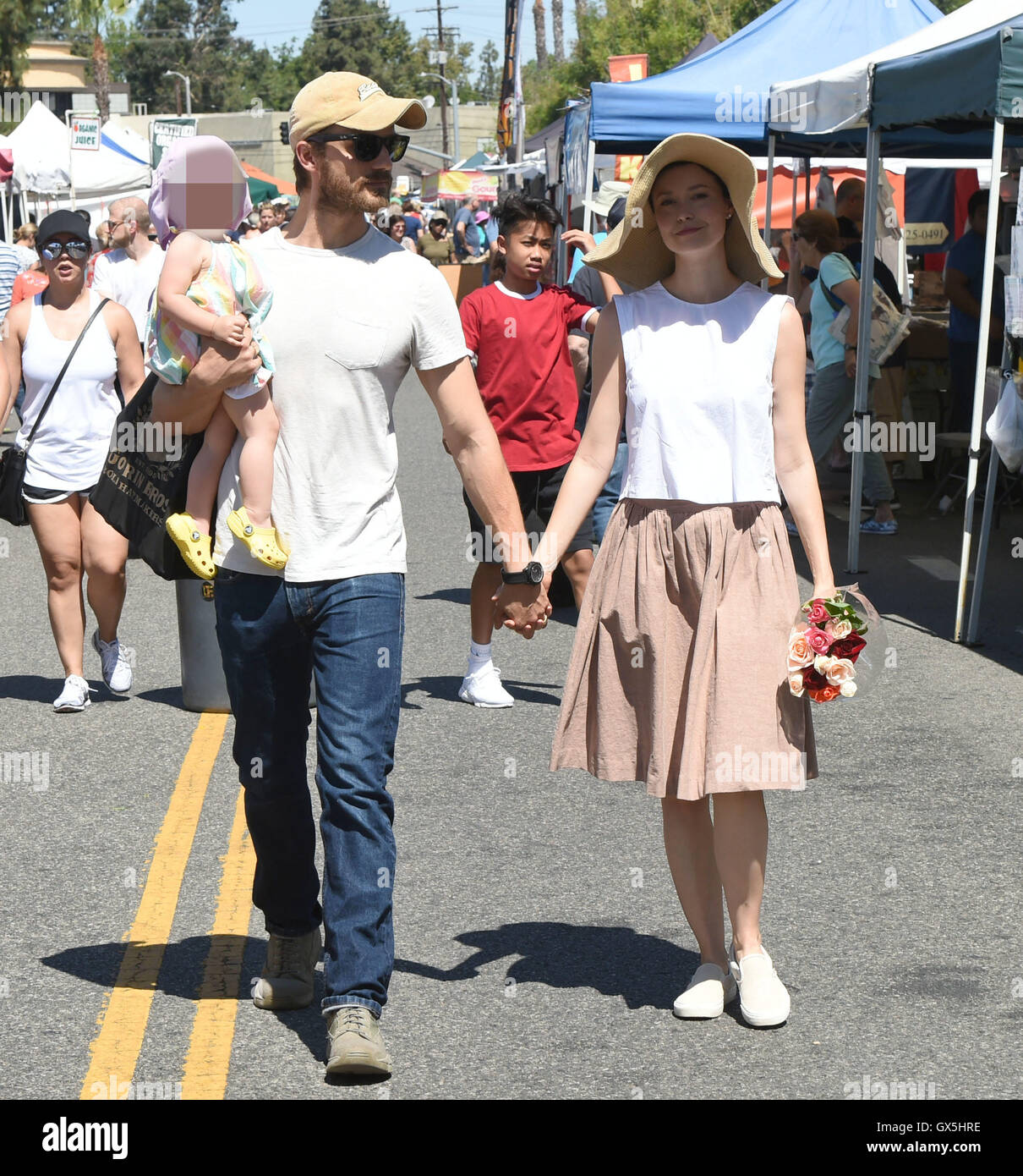 Summer Glau and husband Val Morrison take their daughter Milena Jo ...