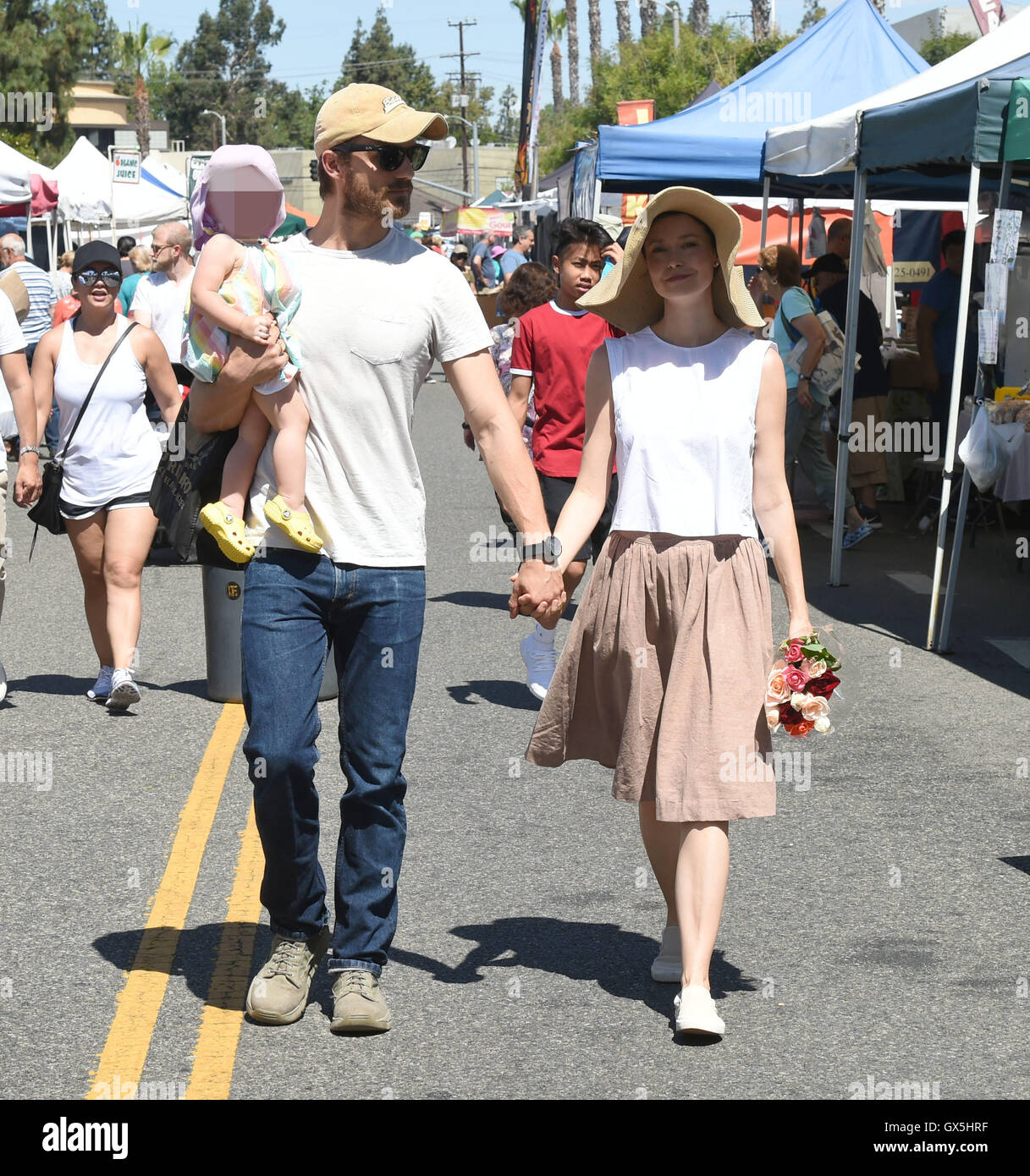 Summer Glau and husband Val Morrison take their daughter Milena Jo ...
