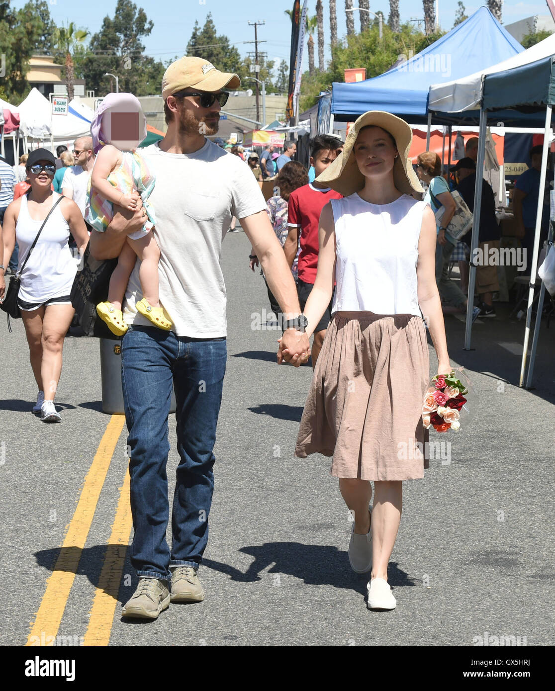 Summer Glau and husband Val Morrison take their daughter Milena Jo ...