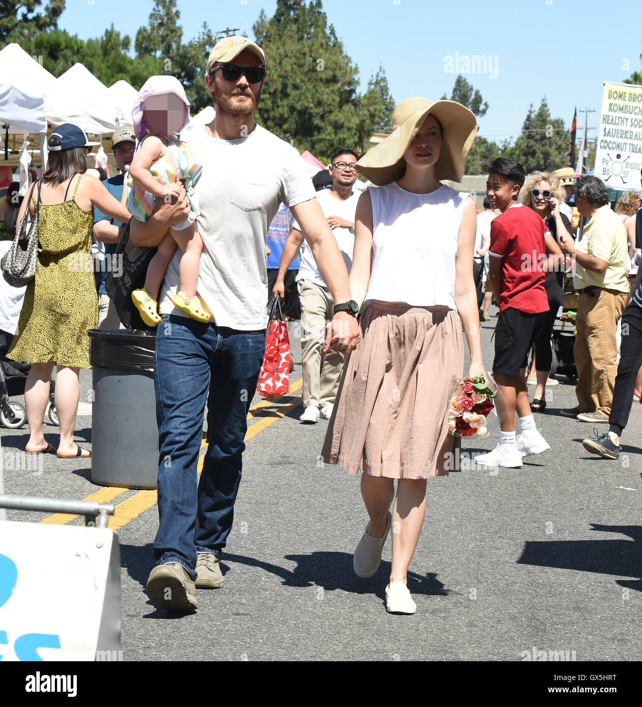 Summer Glau and husband Val Morrison take their daughter Milena Jo ...