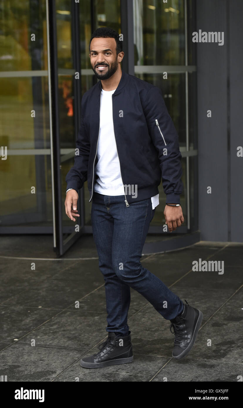 Craig David seen leaving BBC Breakfast studio's in Manchester this ...