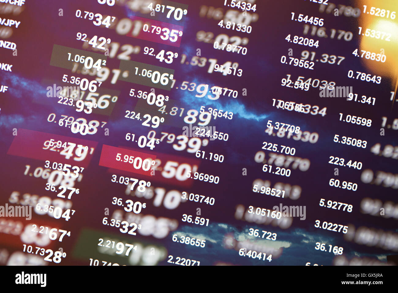 Stock trading lcd screen digital hi-res stock photography and images ...