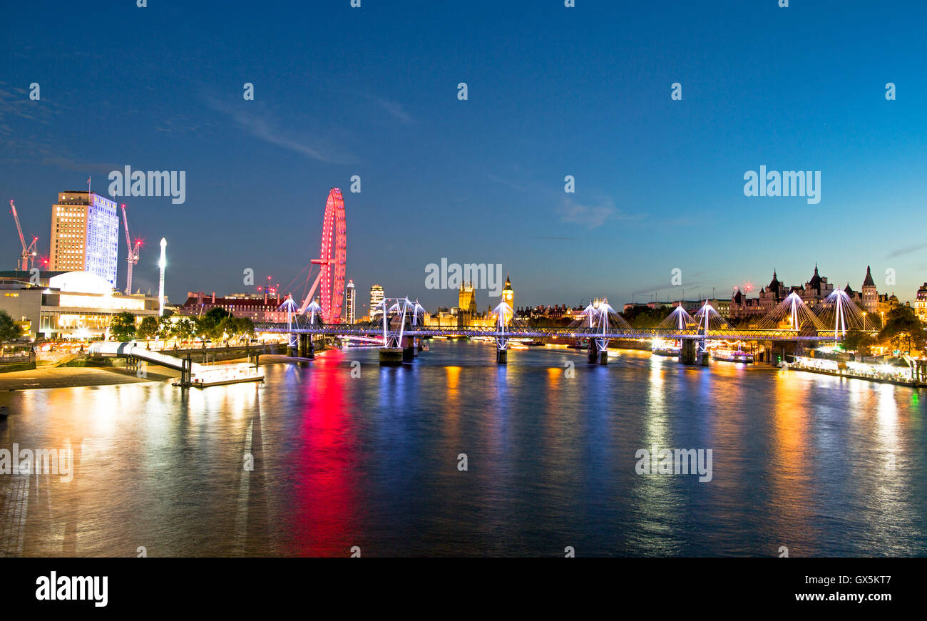 London eye skyline hi-res stock photography and images - Alamy