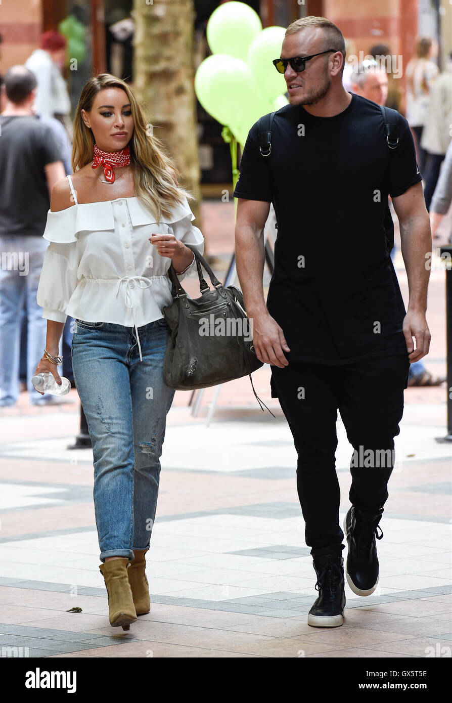 Lauren Pope at the Bad Apple Hair Salon in Birmingham to launch the ...