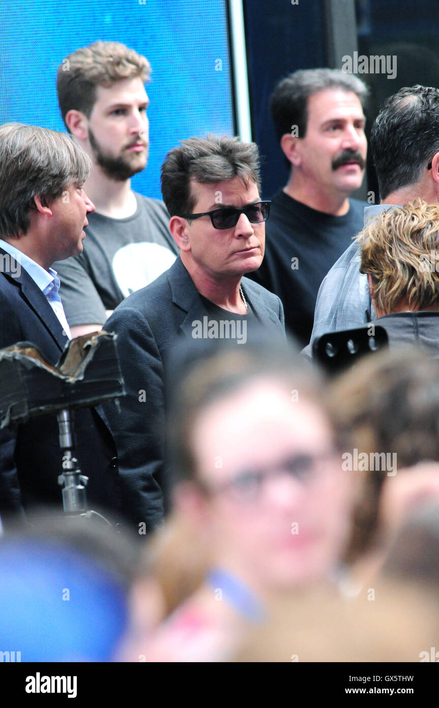 Celebrities on NBC's 'Today' show Featuring: Charlie Sheen Where: NY ...