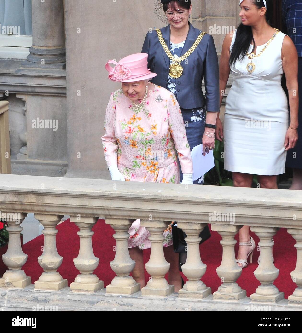 Queen Elizabeth II visits Liverpool Town Hall Featuring: Queen ...