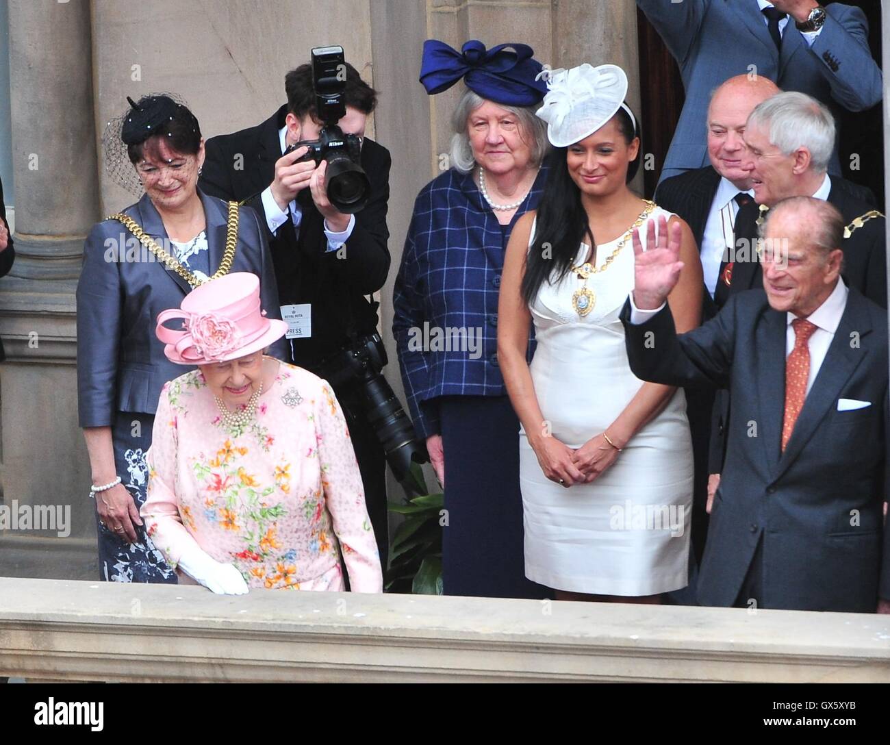 Queen Elizabeth II visits Liverpool Town Hall Featuring: Queen ...