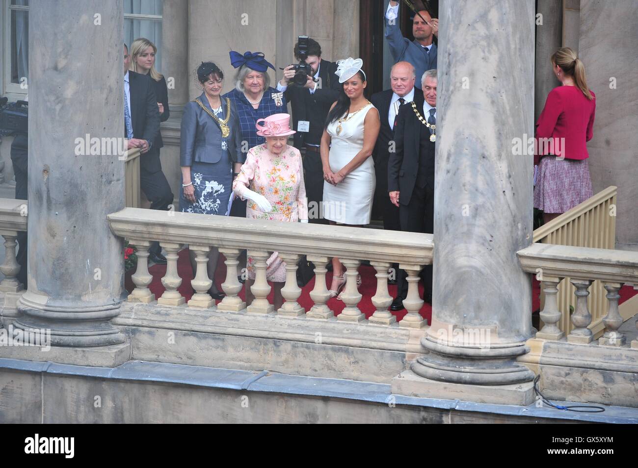Queen Elizabeth II visits Liverpool Town Hall Featuring: Queen ...