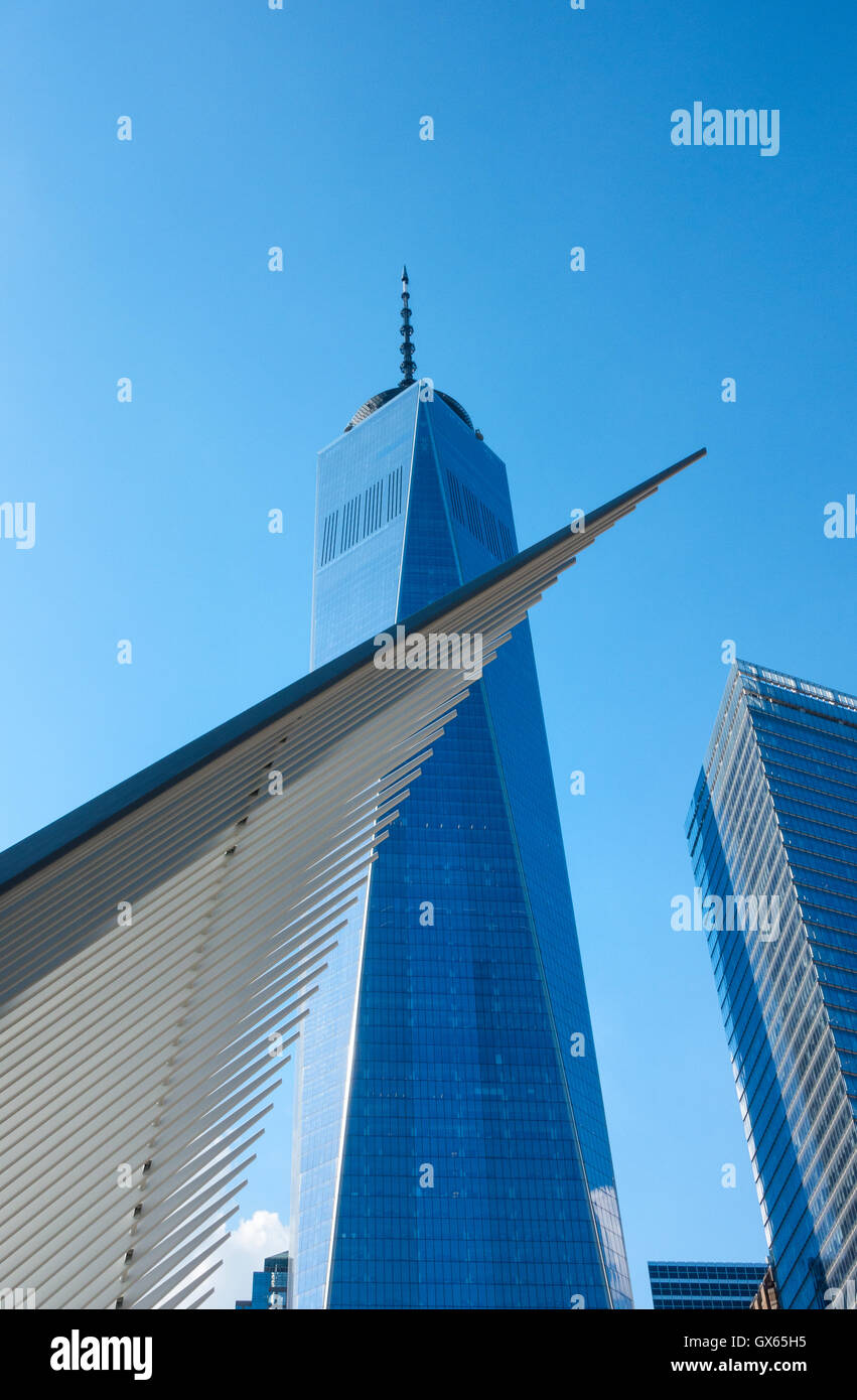 Freedom Tower Oculus World Trade Center in New York City Stock Photo ...