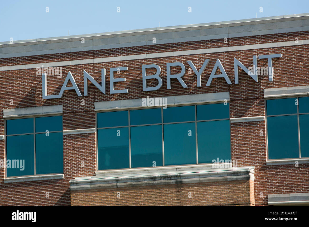 A logo sign outside of the headquarters of Lane Bryant in Columbus ...