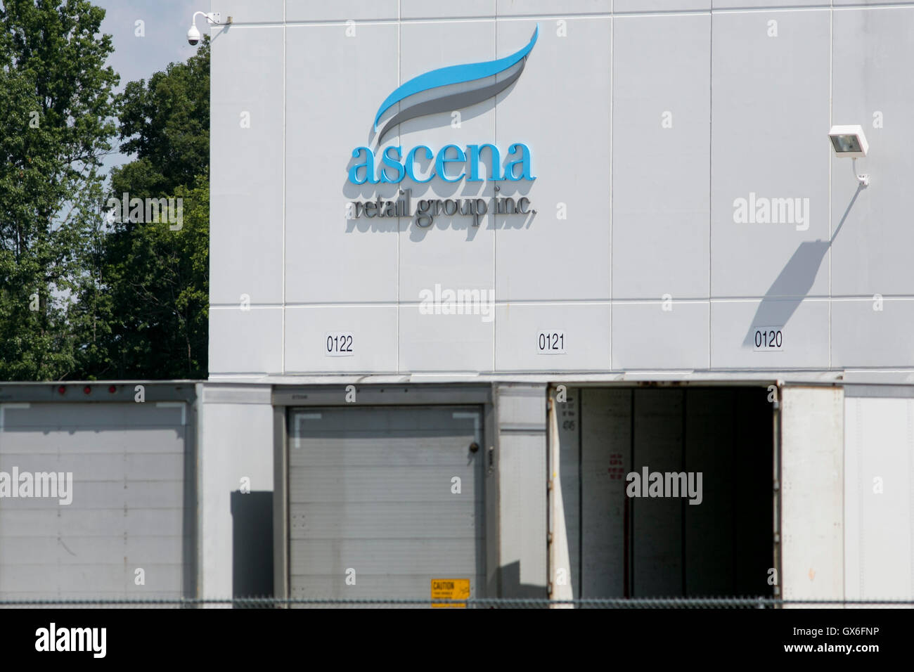 A logo sign outside of a facility occupied by Ascena Retail Group, Inc ...