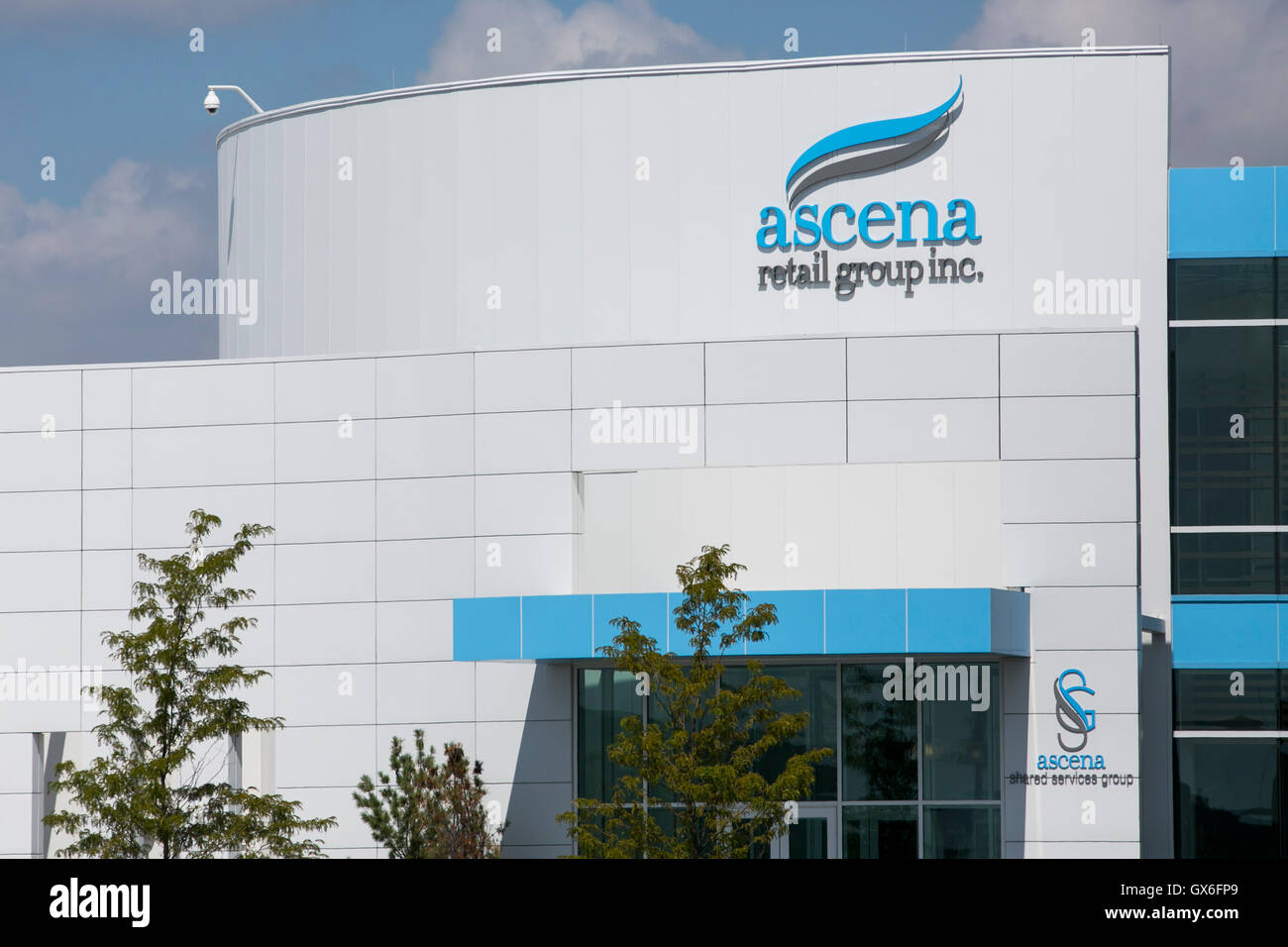 A logo sign outside of a facility occupied by Ascena Retail Group, Inc ...
