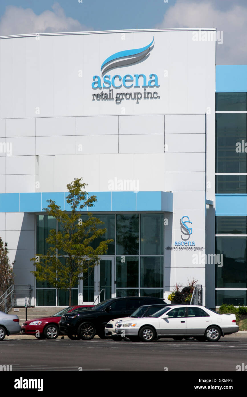 A logo sign outside of a facility occupied by Ascena Retail Group, Inc ...