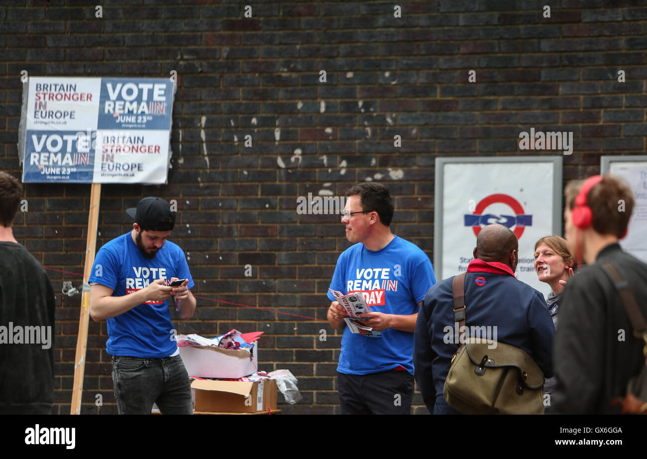 Voting day in the UK for the EU Referendum, Remain campaigners are ...