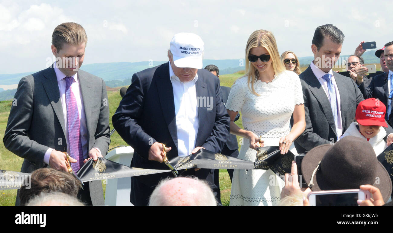 US Presidential candidate Donald Trump opens Trump Turnberry Golf ...