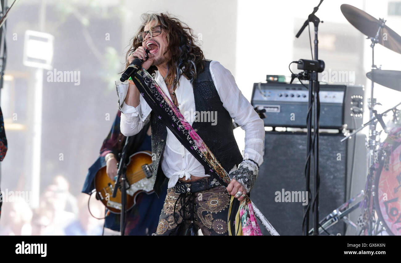 Steven Tyler performs on NBC's the 'Today' show in New York City ...