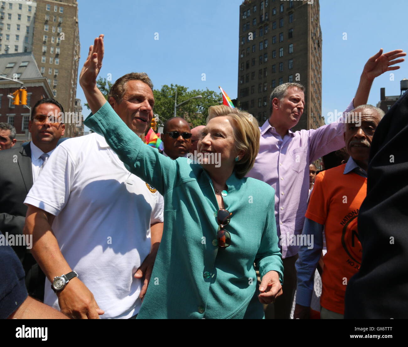 New York City Pride March 2016 Featuring: Andrew M. Cuomo, Hilary ...