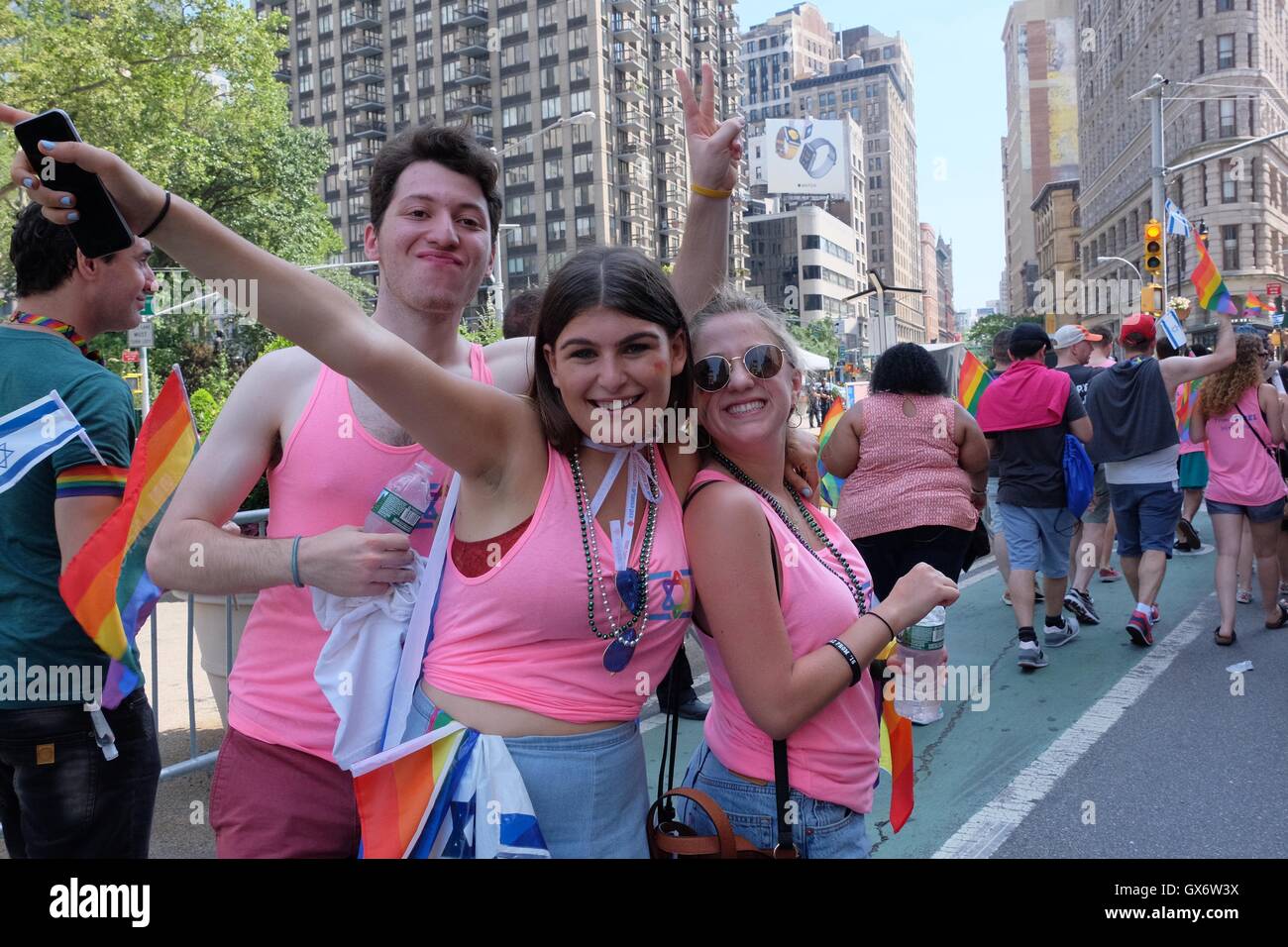 2016 Pride Parade in the West Village Featuring: Atmosphere, Bill ...