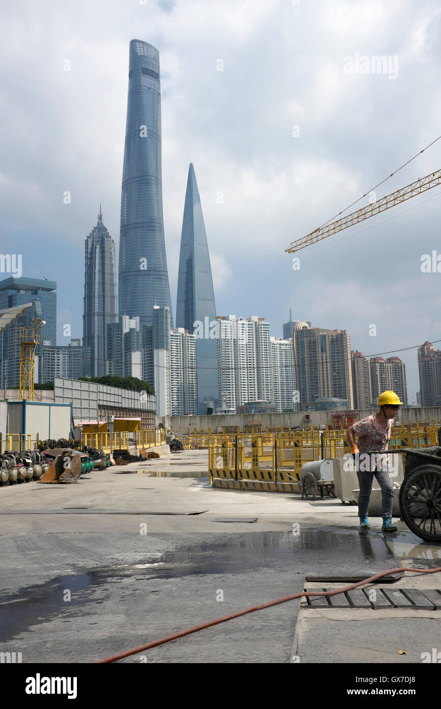 Pudong shanghai construction hi-res stock photography and images - Alamy
