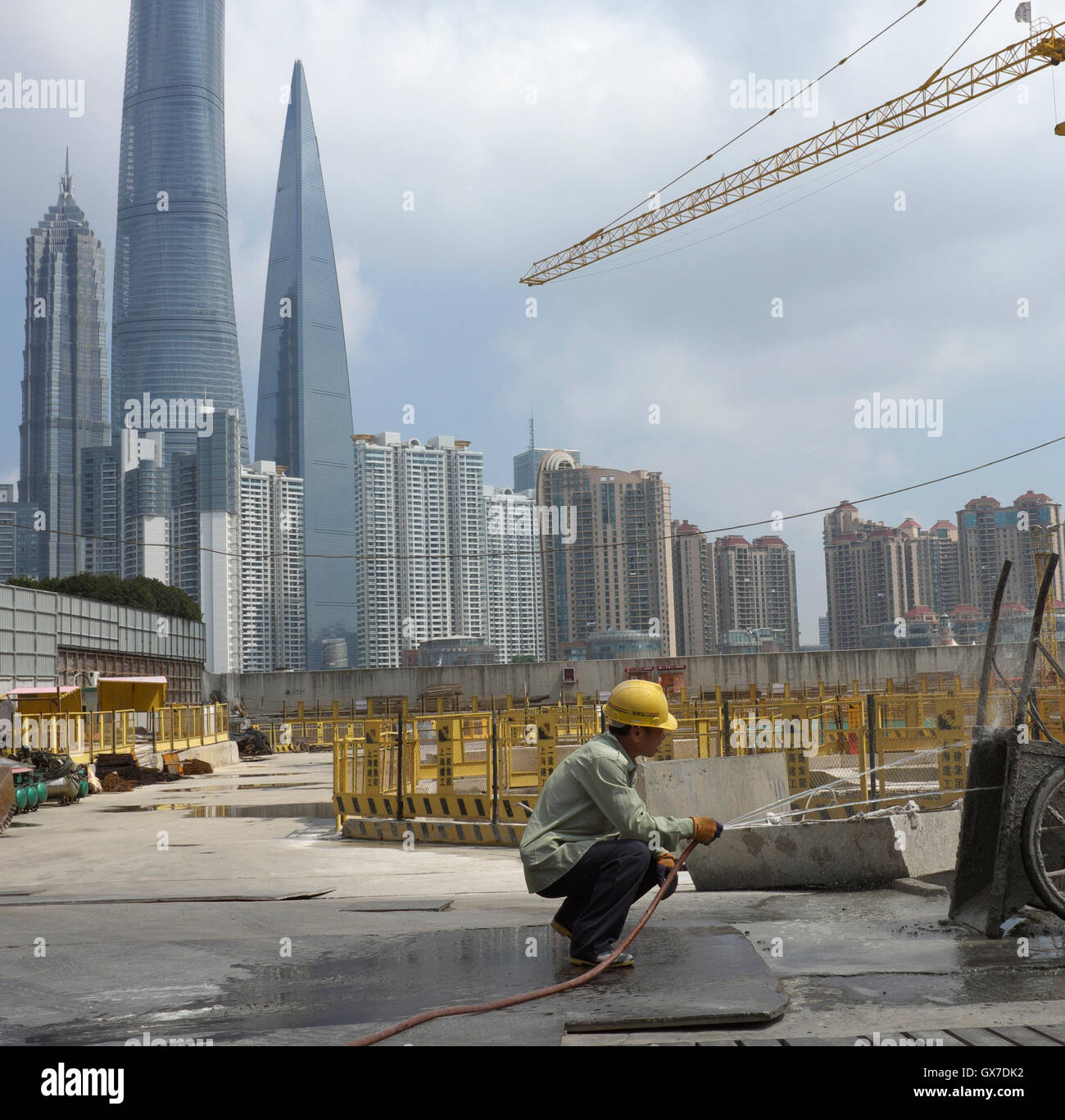 Pudong shanghai construction hi-res stock photography and images - Alamy