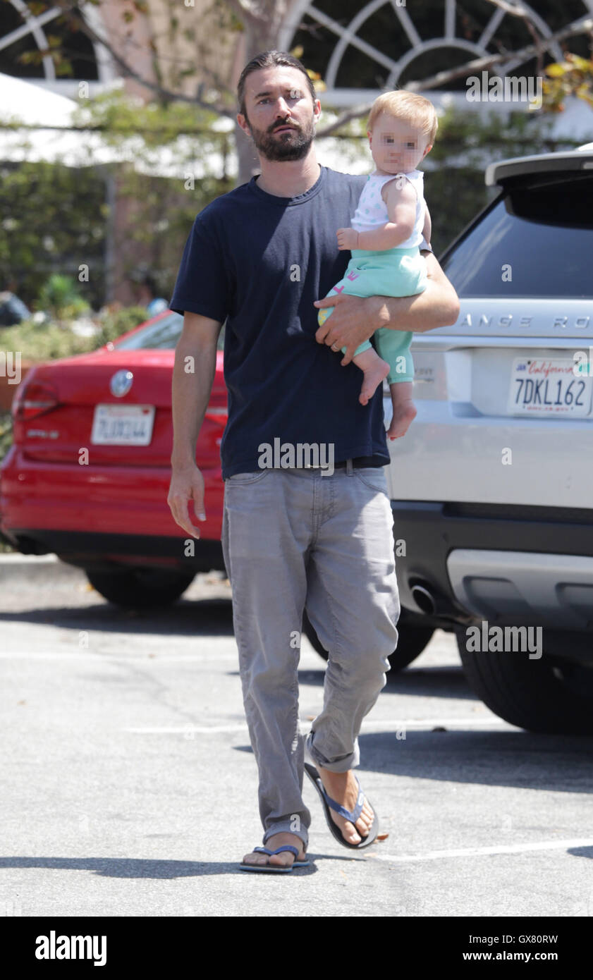 Brandon Jenner steps out with his little baby girl Eva James Jenner ...