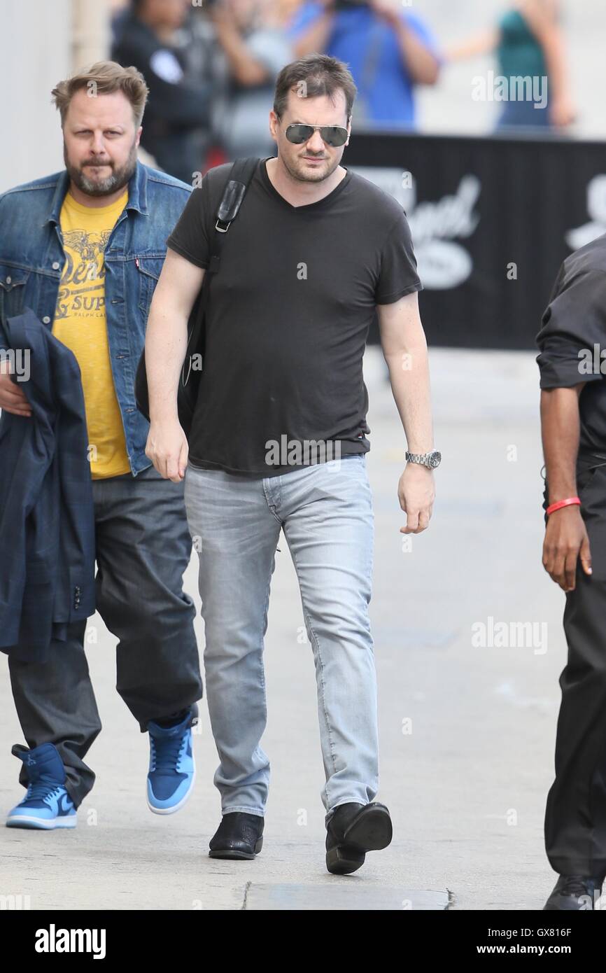 Jim Jeffries seen at the ABC studios for Jimmy Kimmel Live! Featuring ...