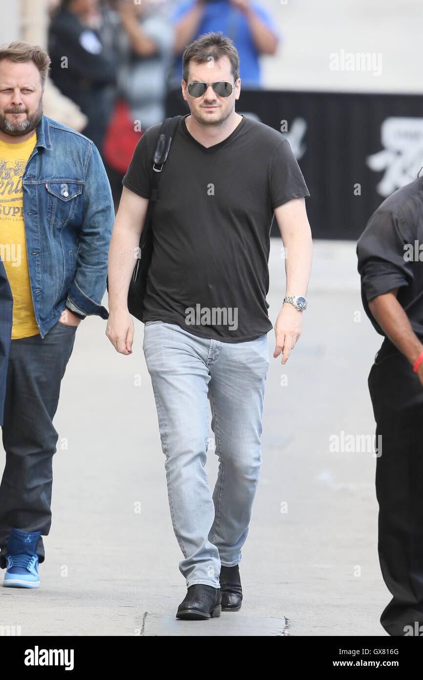 Jim Jeffries seen at the ABC studios for Jimmy Kimmel Live! Featuring ...