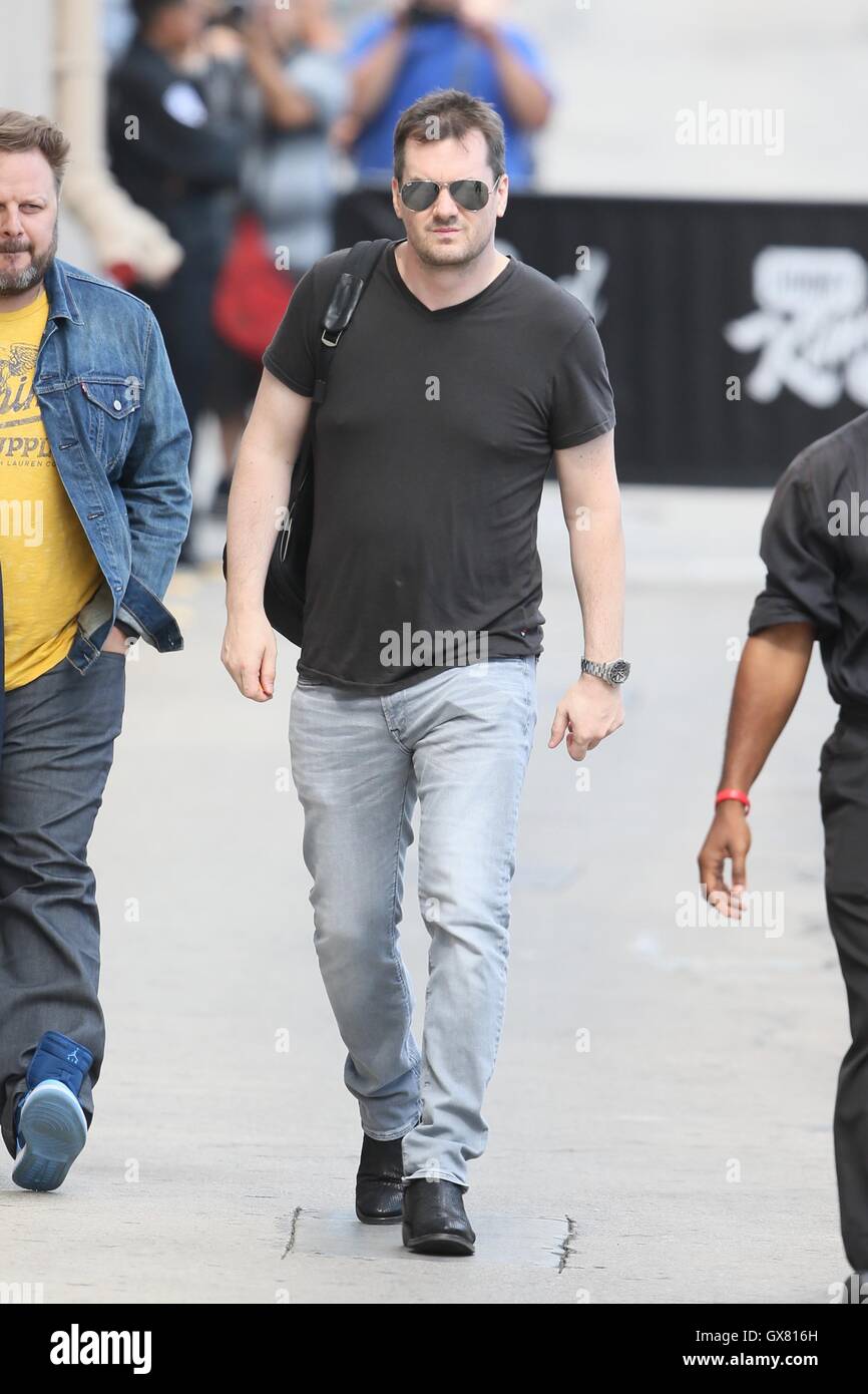 Jim Jeffries seen at the ABC studios for Jimmy Kimmel Live! Featuring ...