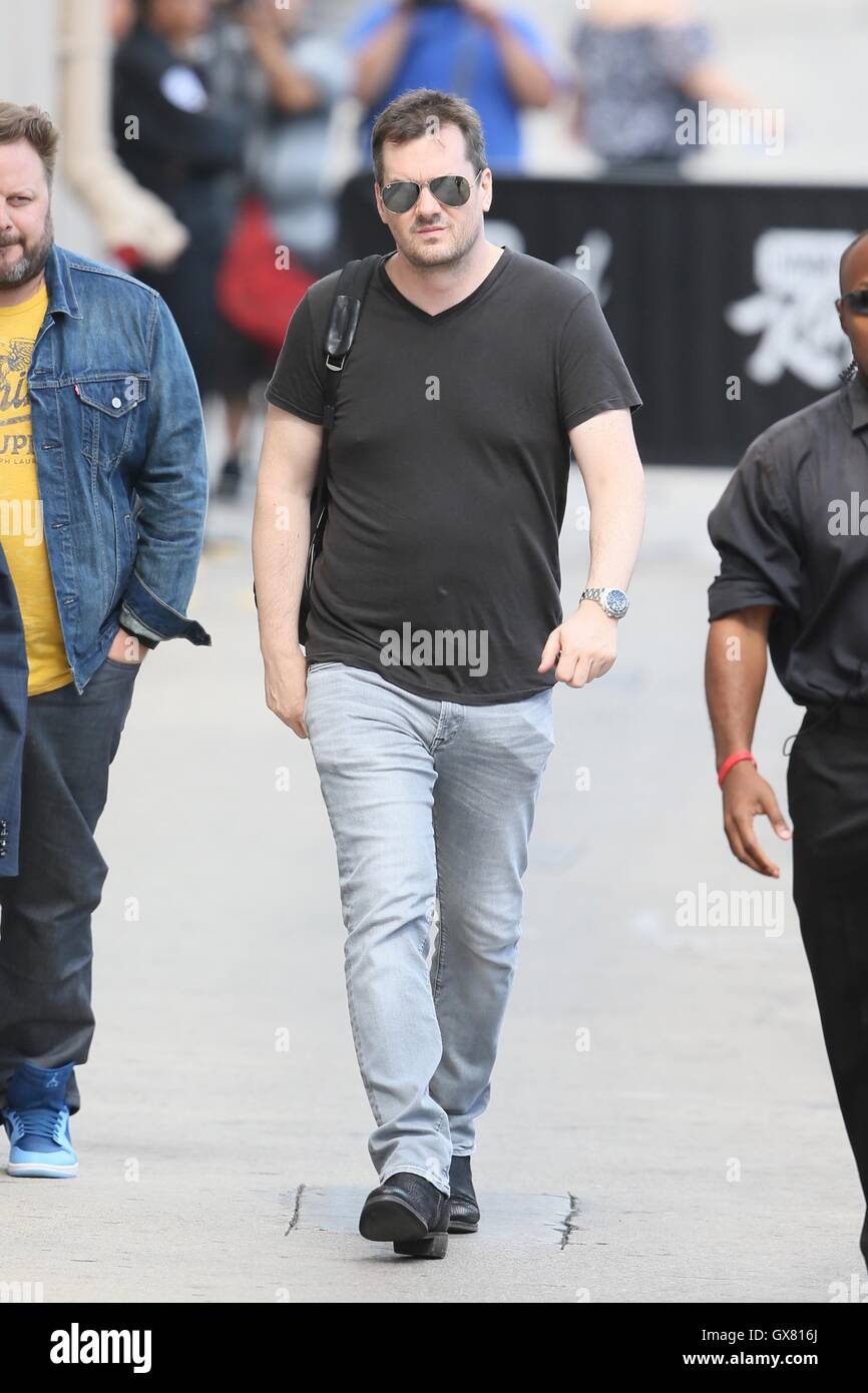 Jim Jeffries seen at the ABC studios for Jimmy Kimmel Live! Featuring ...